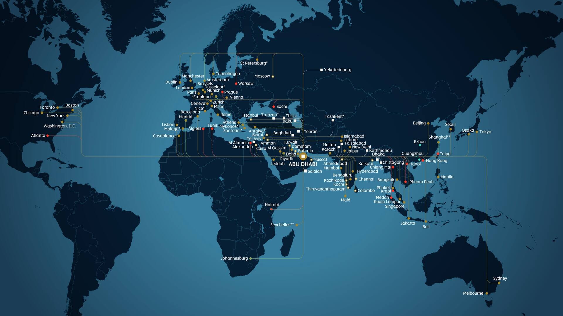 Where does Etihad fly to? | Etihad Airways